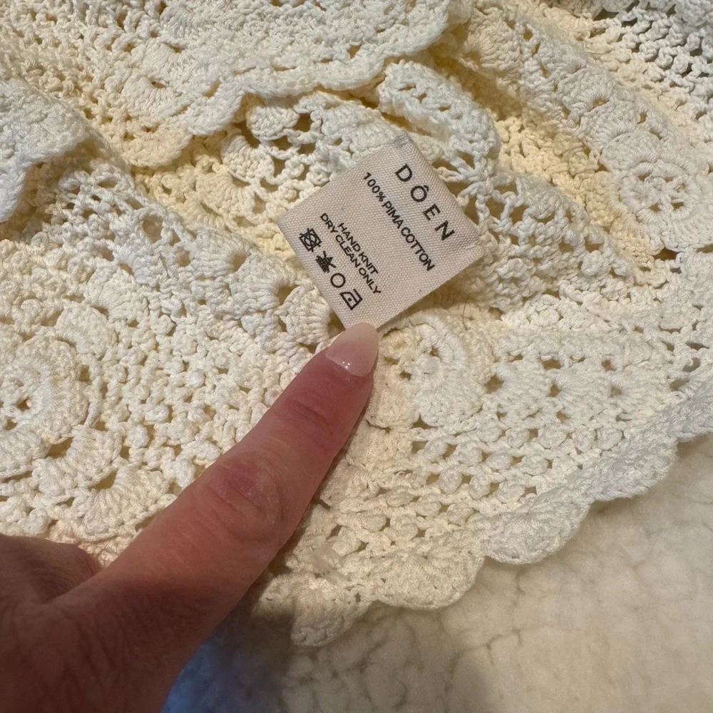 Doen | Sweaters | New Doen Ottoline Crochet Cardiga | Poshmark